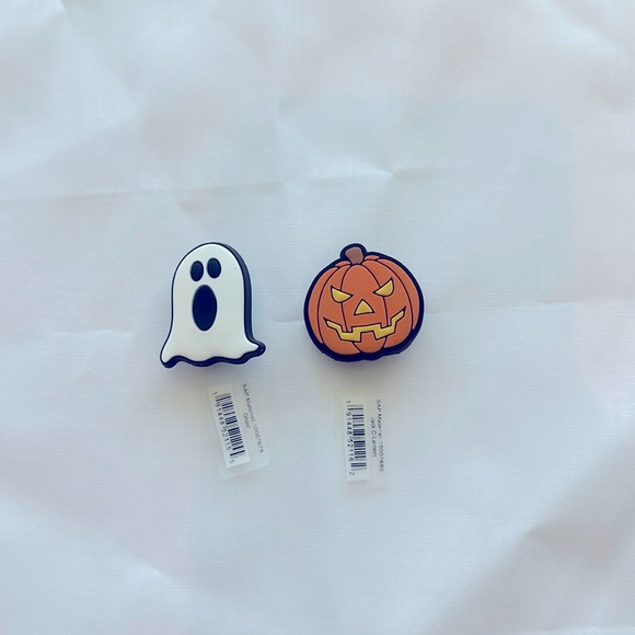 CROCS | Accessories | Halloween Ghost Pumpkin Duo Croc Jibbitz | Poshmark